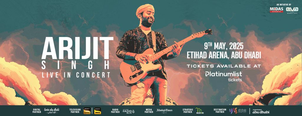Tickets to Arijit Singh Live in Concert at Etihad Arena in Abu Dhabi ...